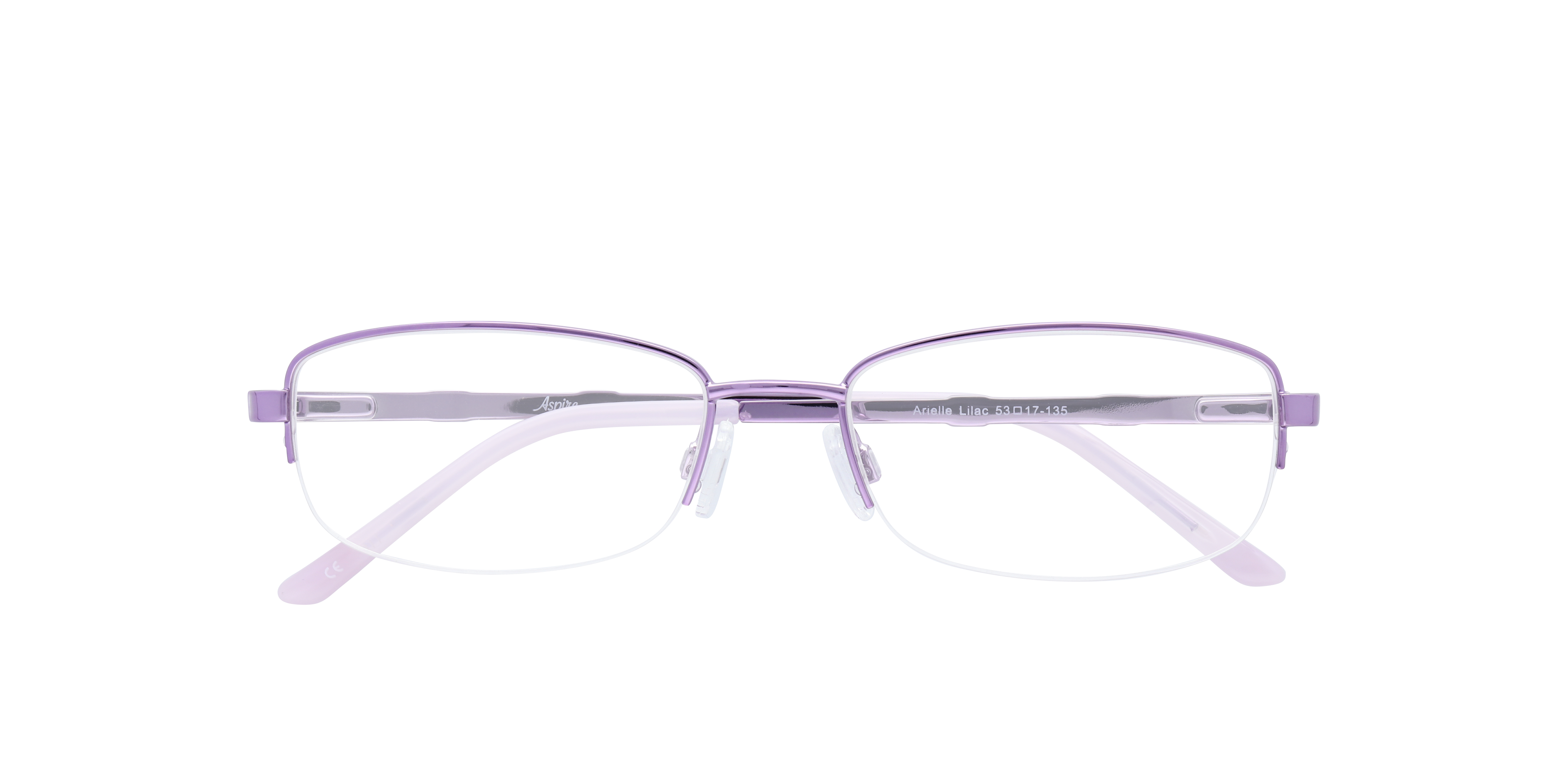 Glasses Direct ™ -Arielle Rectangle Lilac Glasses for Women