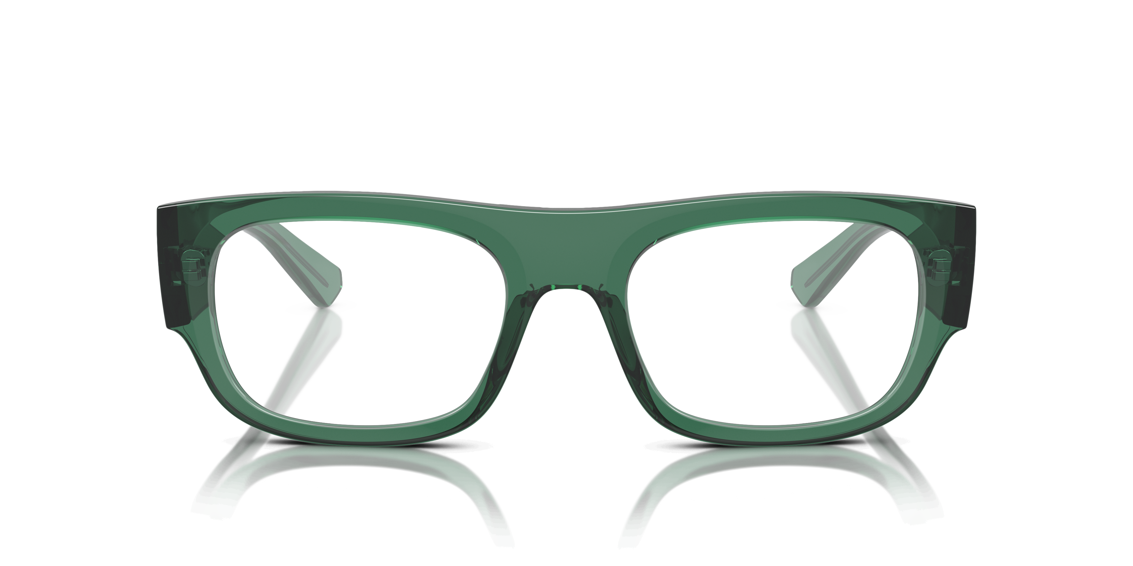 Glasses Direct ™ -RB7218 - Rectangle Transparent Green Frame Eyeglasses