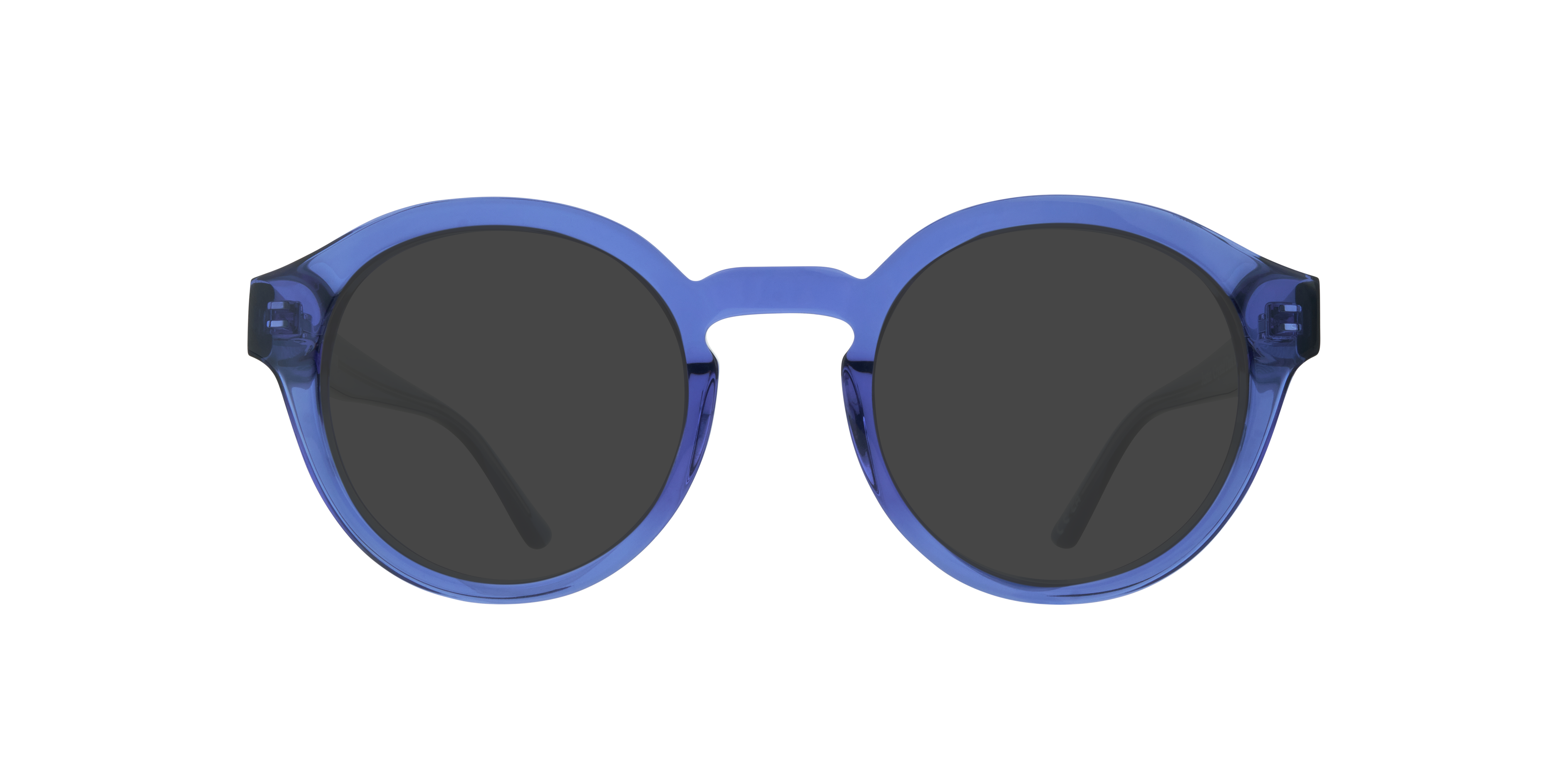 Glasses Direct ™ -Justin Round Crystal Dark Blue Full Rim Eyeglasses