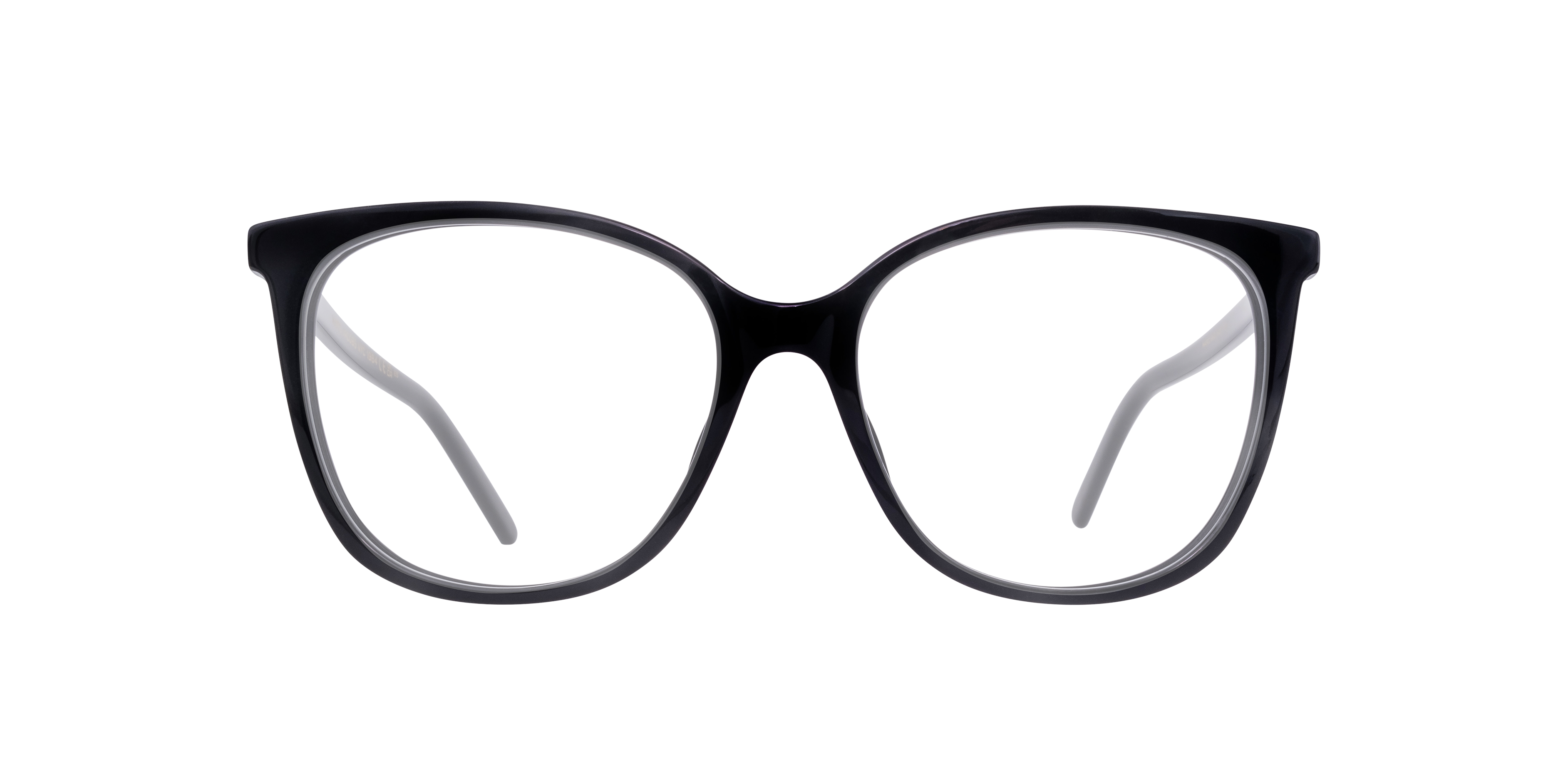 Glasses Direct ™ -MARC 662 - Rectangle Black Frame Glasses For Women