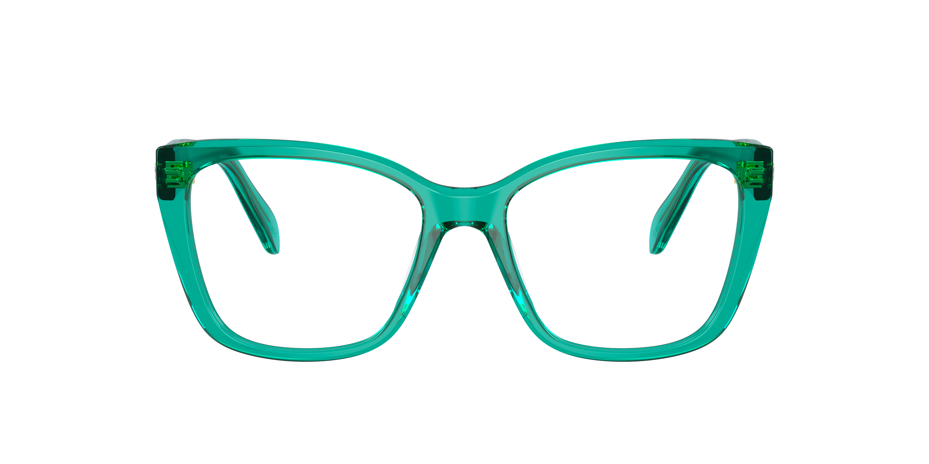 Glasses Direct ™ -SK2008 - Irregular Crystal Green Frame Glasses For Women