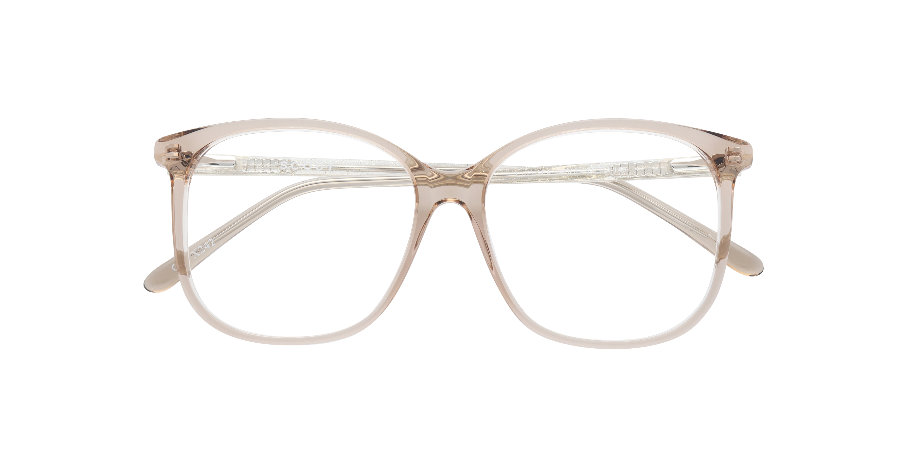 Glasses Direct ™ -Chelsea Square Beige Glasses for Women
