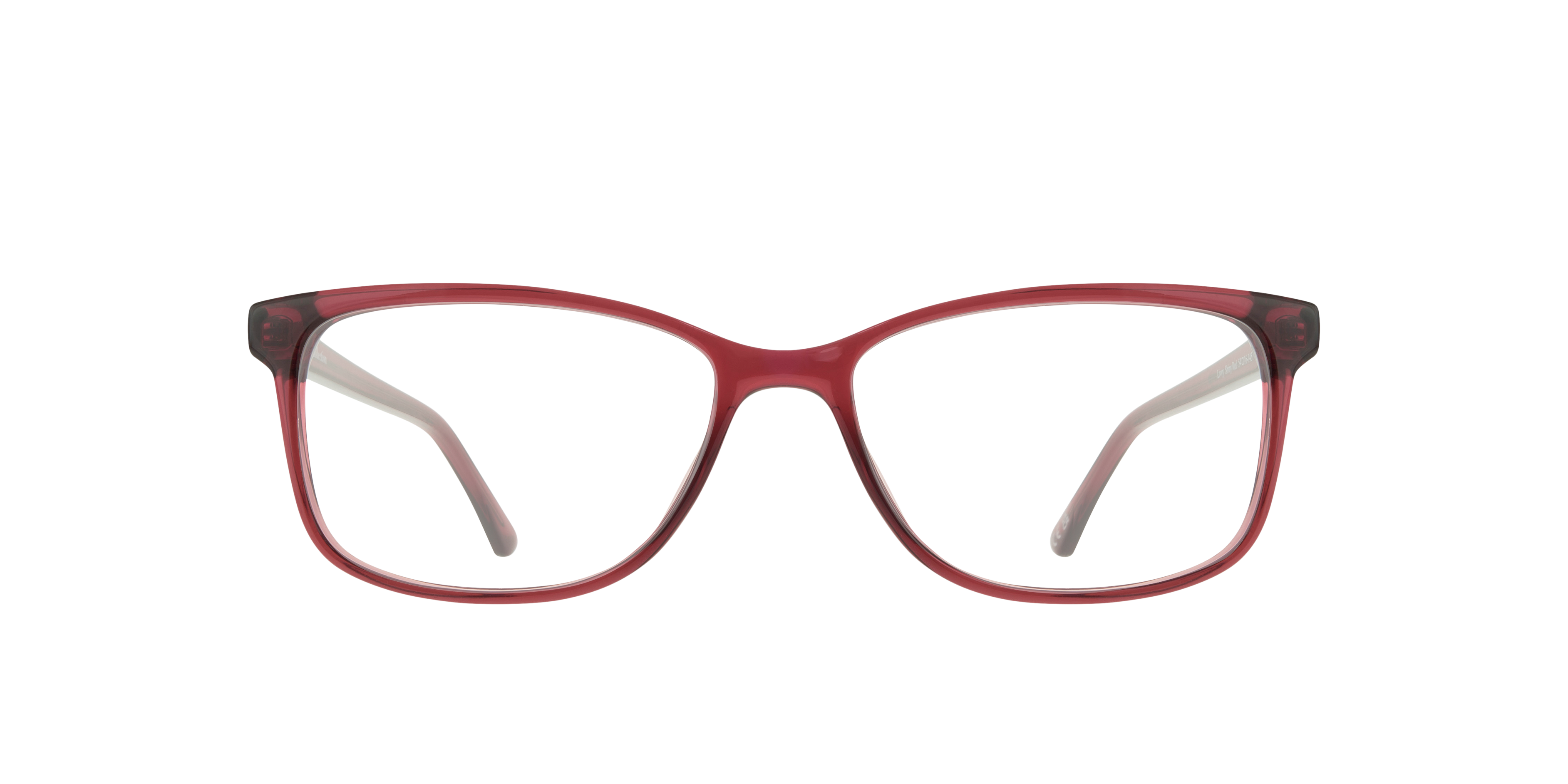 Glasses Direct ™ -Livvy Rectangle Shiny Red Glasses for Women
