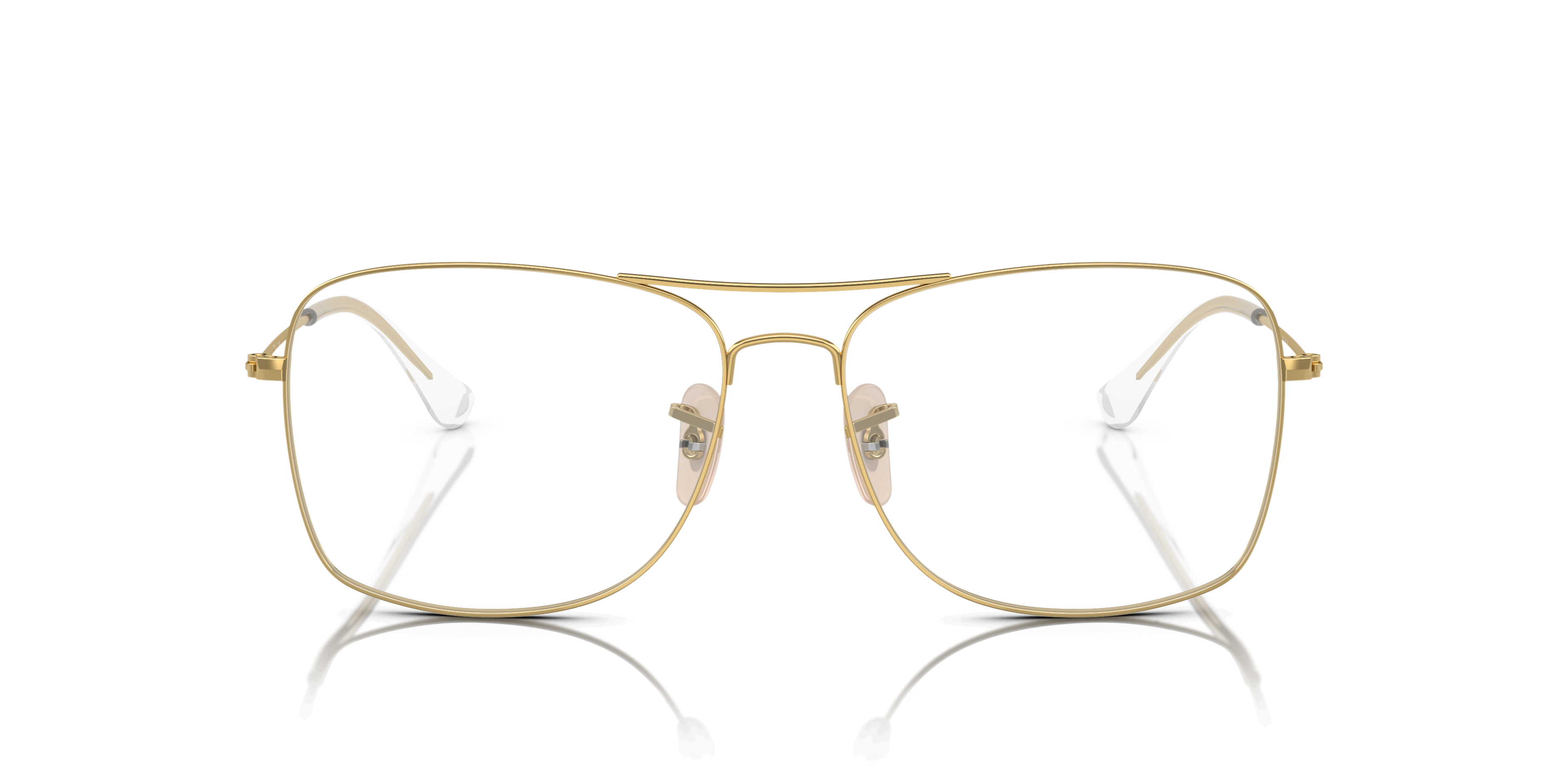 Glasses Direct ™ -RB6498 - Square Arista Gold Frame Eyeglasses