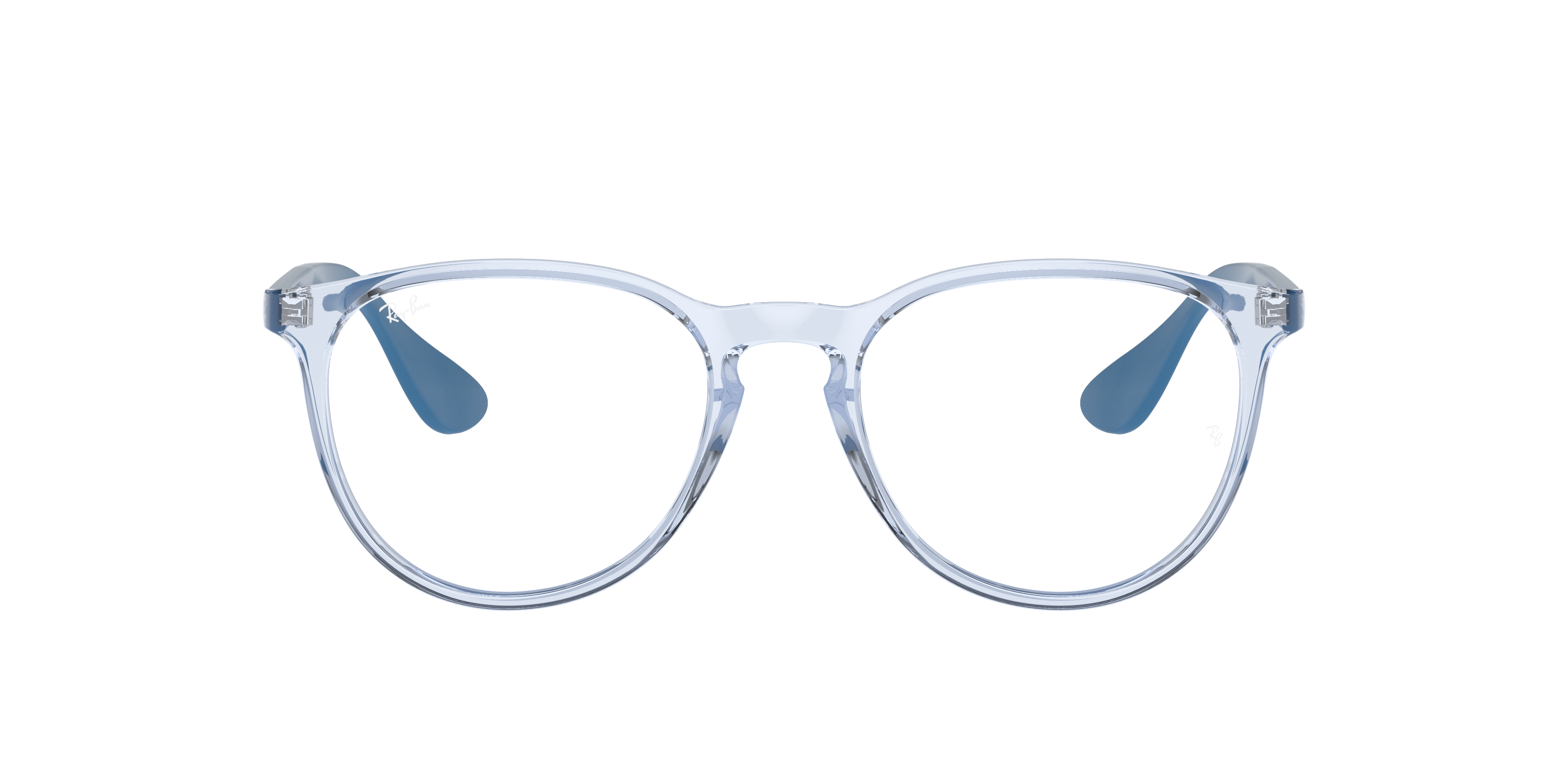 Glasses Direct ™ -RB7046 - Round Transparent Light Blue Frame Glasses ...