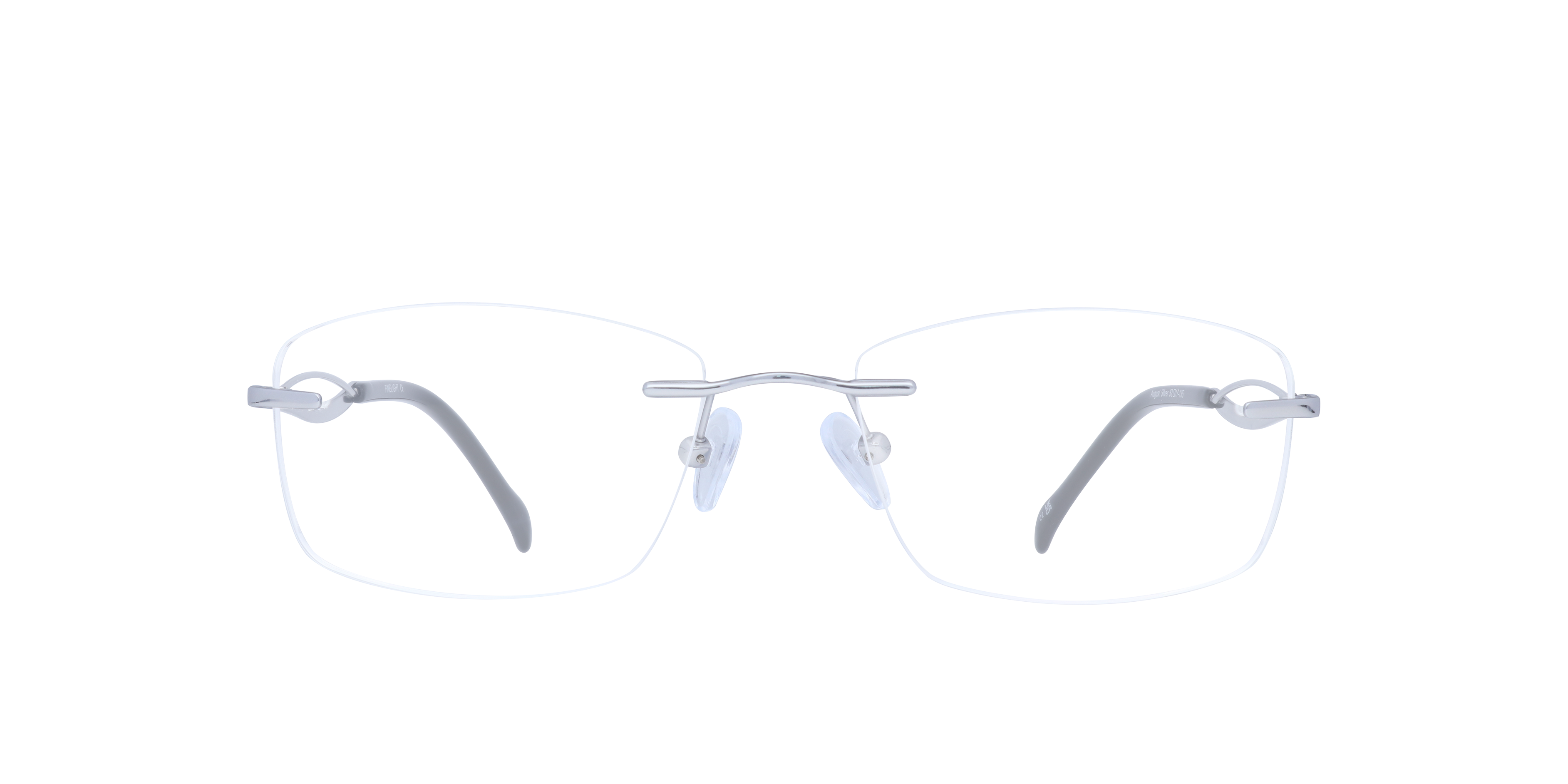 Glasses Direct ™ -August Rectangle Silver Glasses for Women