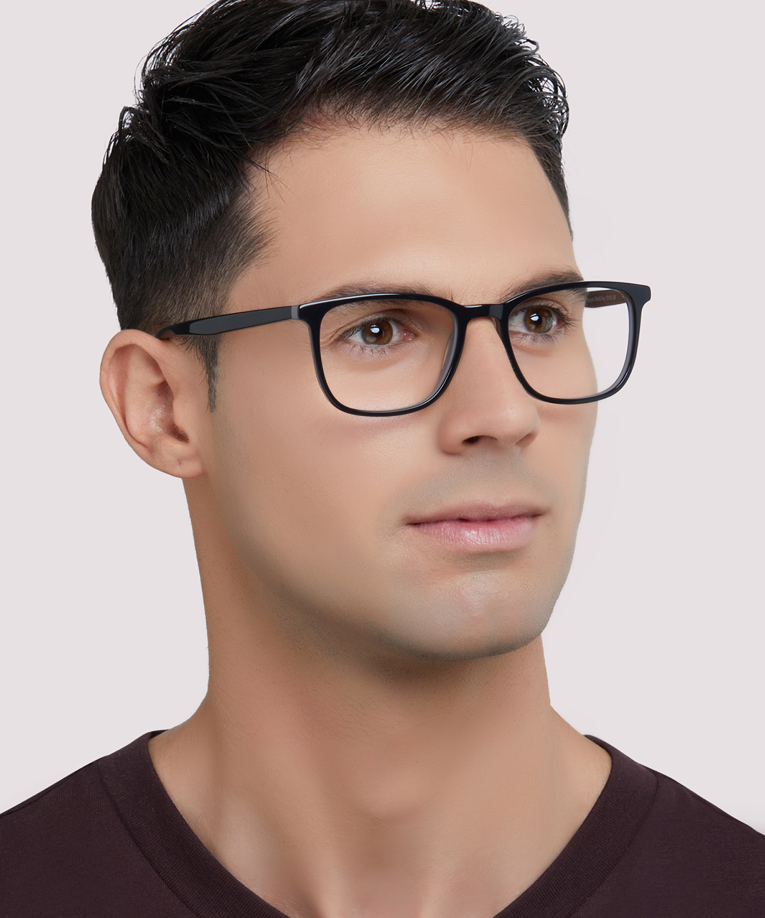 Glasses Direct ™ -Grayson Rectangle Black & Grey Full Rim Eyeglasses