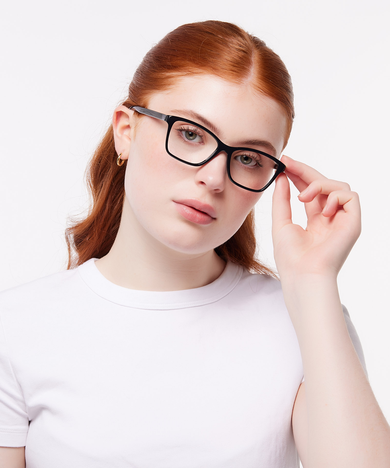 Glasses Direct ™ -Kara Cat Eye Black Glasses for Women