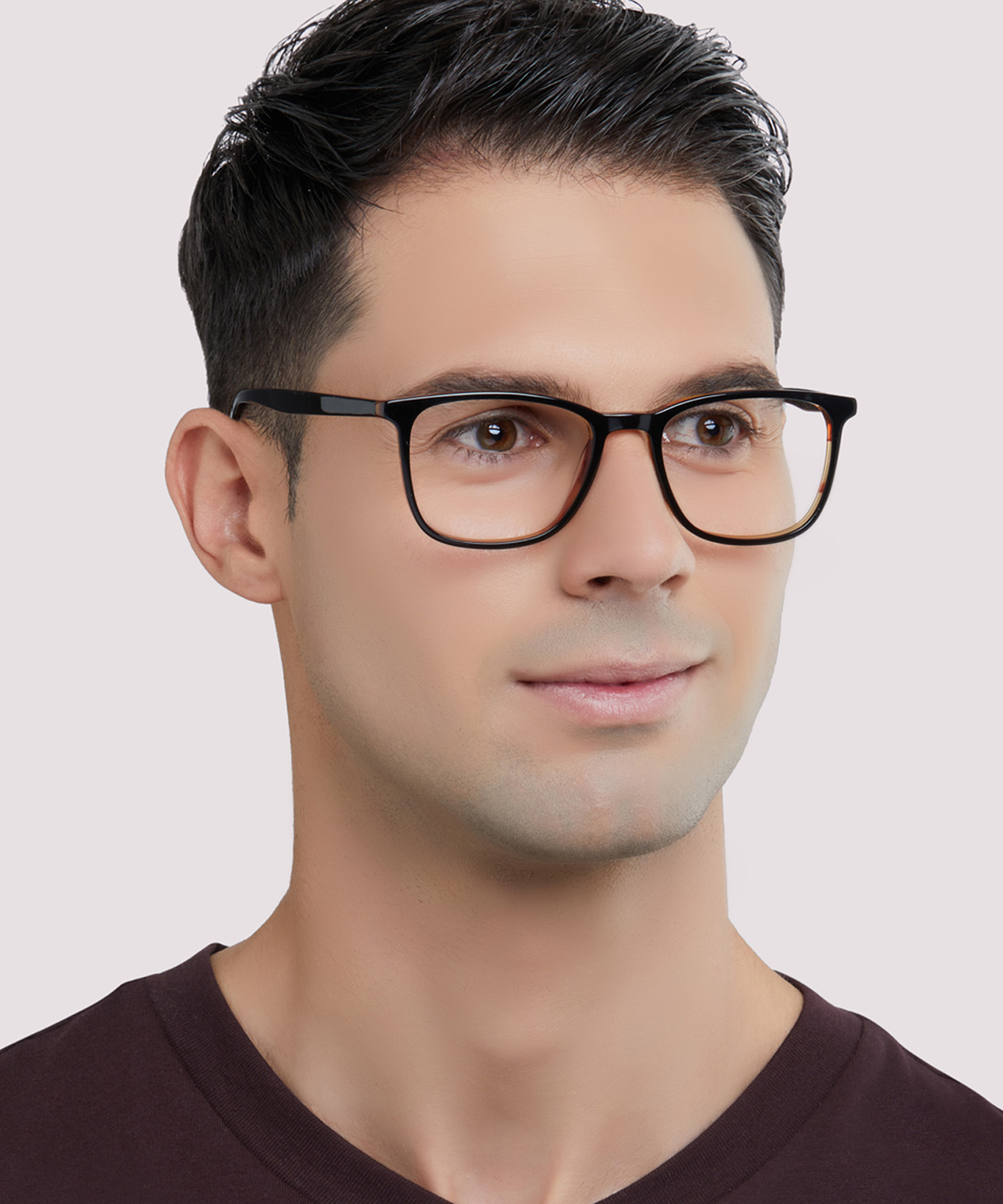 Glasses Direct ™ -Grayson Rectangle Black Tortoise Full Rim Eyeglasses
