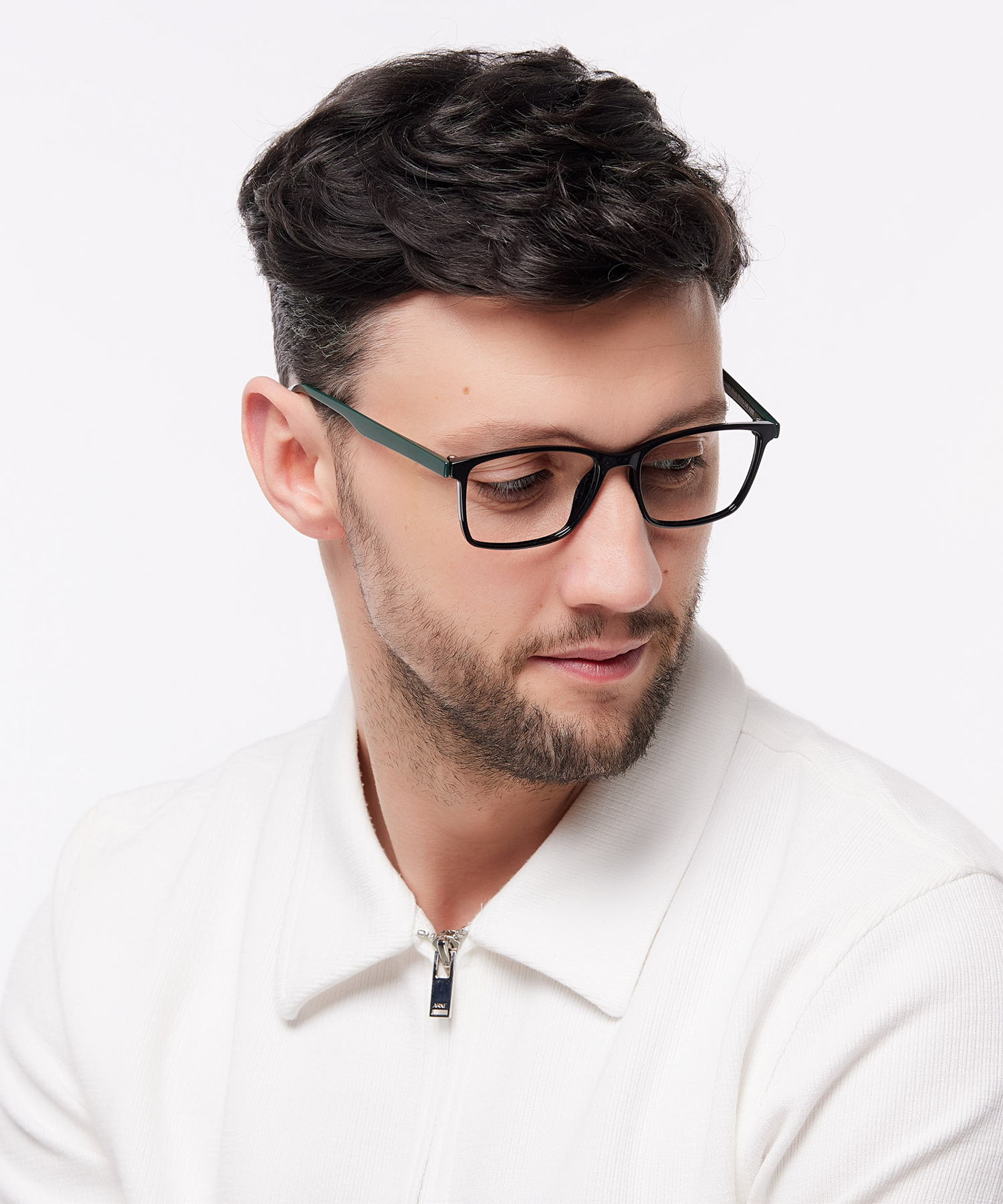Glasses Direct ™ -Kennedy Rectangle Black Full Rim Eyeglasses