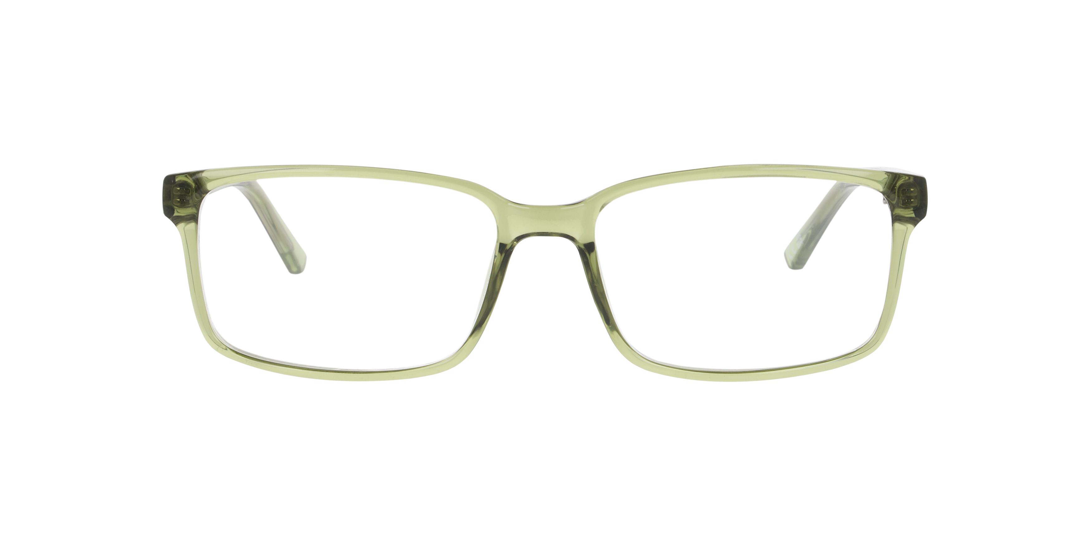 Glasses Direct ™ -Kabir Rectangle Transparent Green Full Rim Eyeglasses