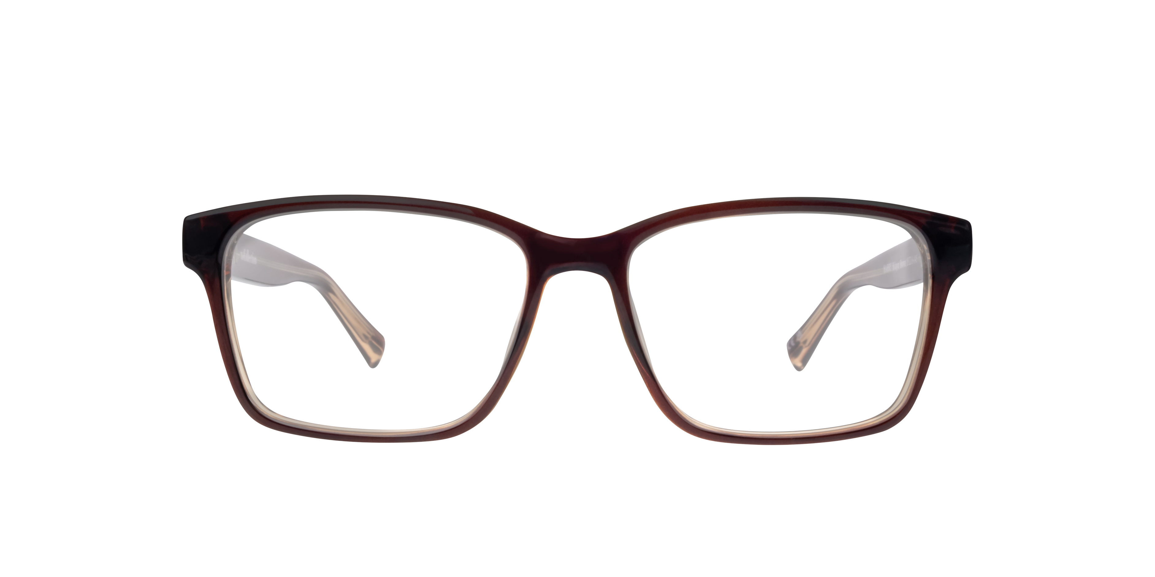 Glasses Direct ™ -Harry Rectangle Bi Layer Brown Glasses for Men